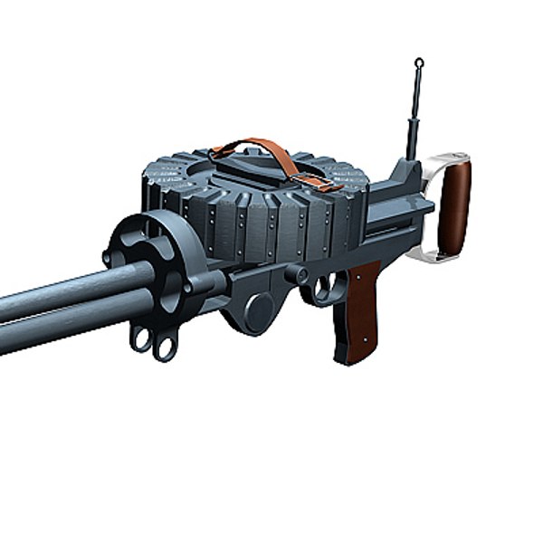 3d model lewis gun
