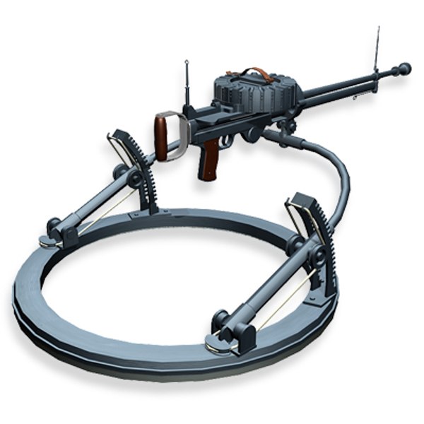 3d model lewis gun
