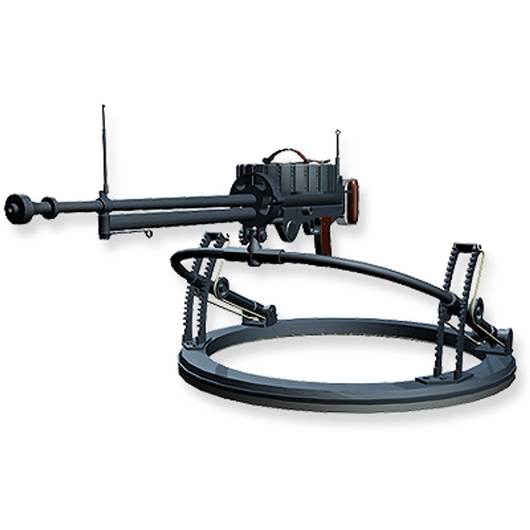 3d Model Lewis Gun