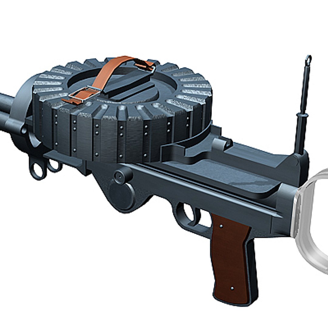 3d Model Lewis Gun