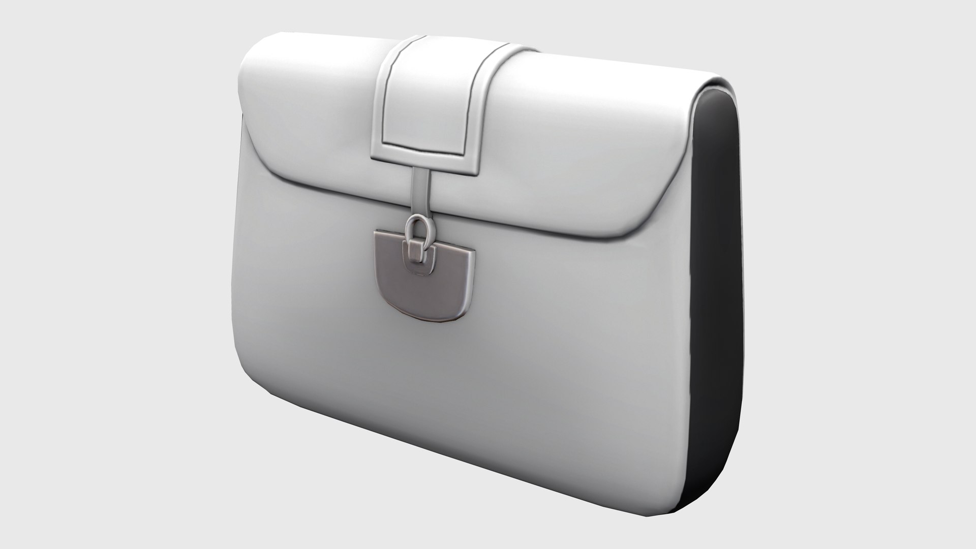 Elegant Black And White Handbag Purse 3D Model - TurboSquid 1987836