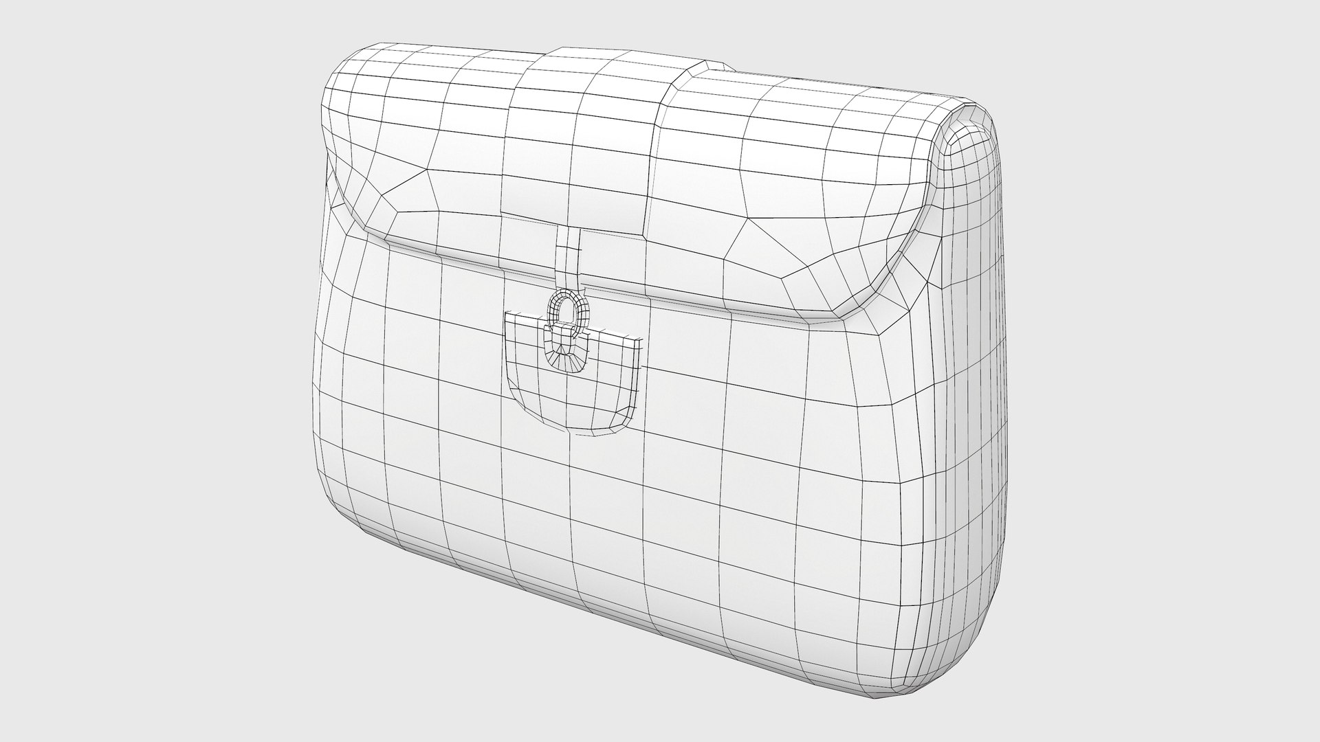 Elegant Black And White Handbag Purse 3D Model - TurboSquid 1987836