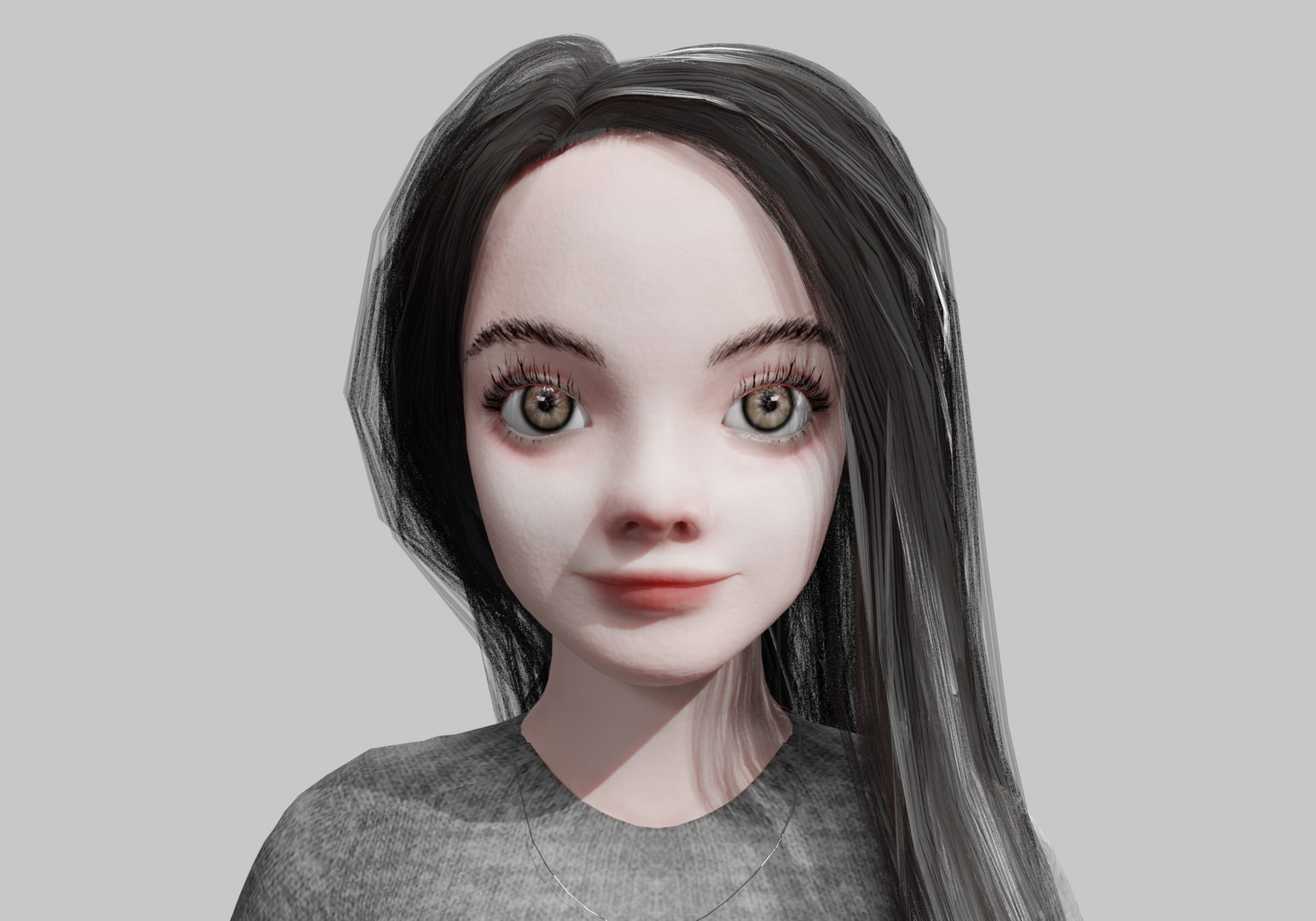3D Cute Cool Woman V40840 - TurboSquid 2283727