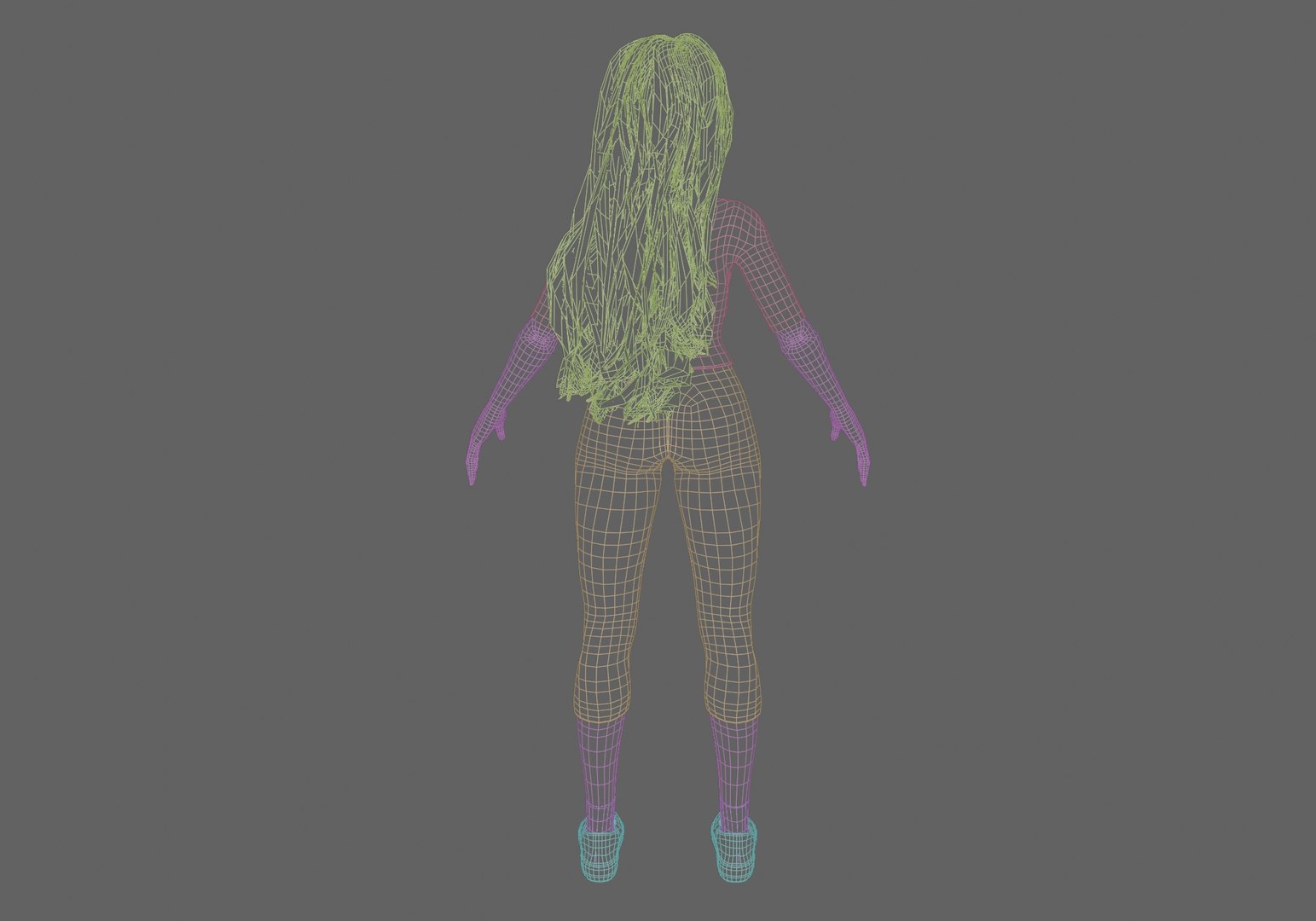 3D Cute Cool Woman V40840 - TurboSquid 2283727