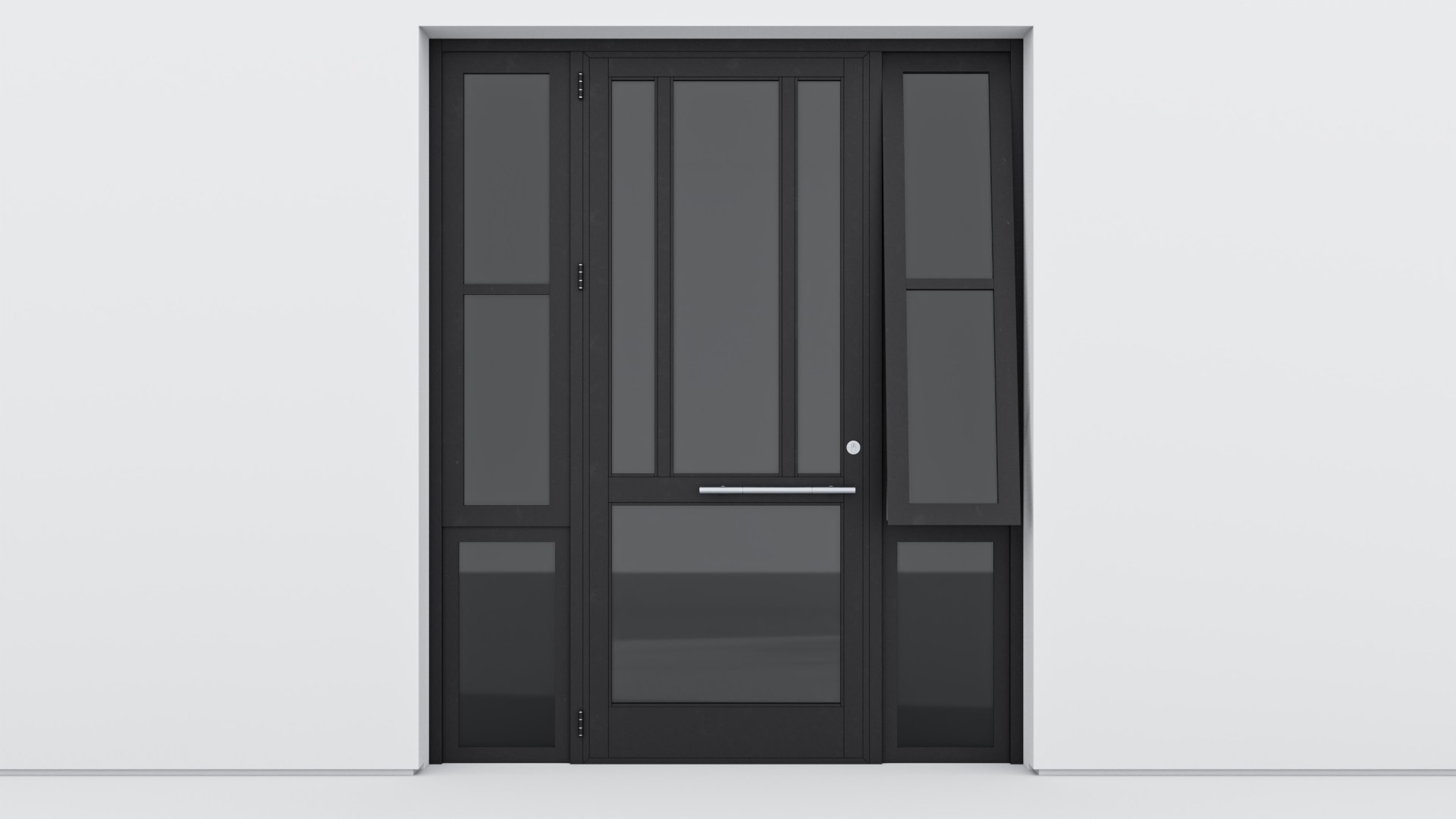 3D Aluminium door 212 - TurboSquid 2041813