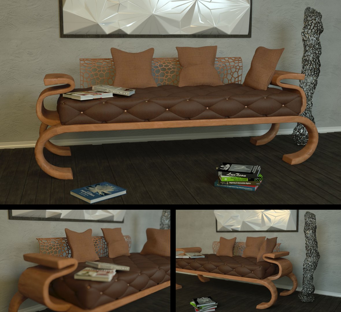Contemporary Sofa 3d Obj