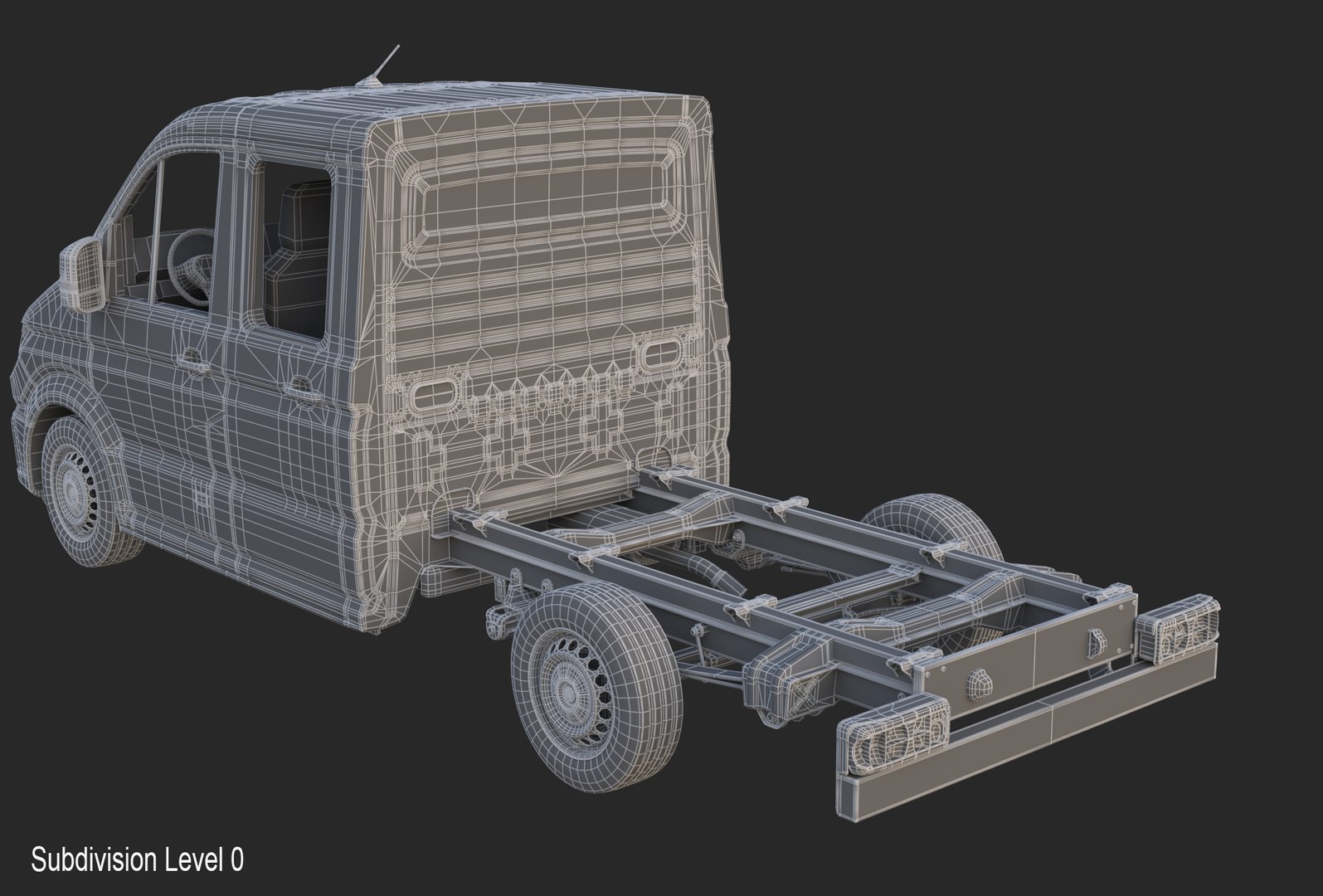 3D Volkswagen Crafter Double Cab Chassis 2017-2021 - TurboSquid 1841629