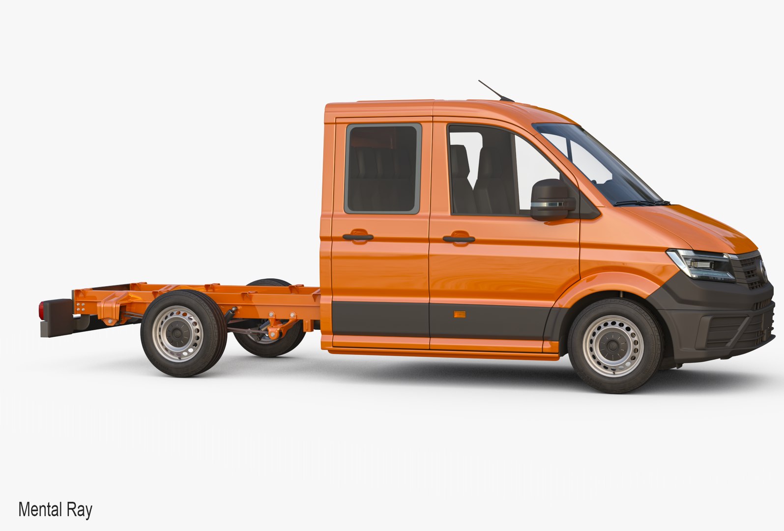 3D Volkswagen Crafter Double Cab Chassis 2017-2021 - TurboSquid 1841629