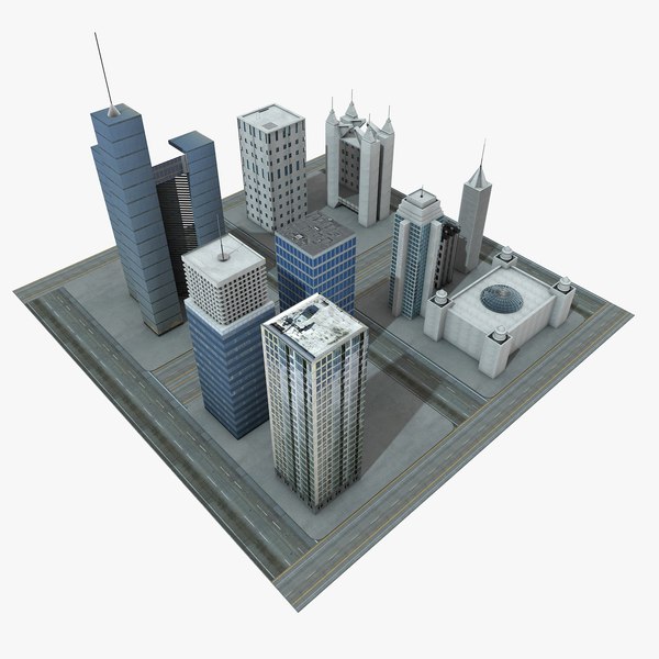 city block 3d c4d