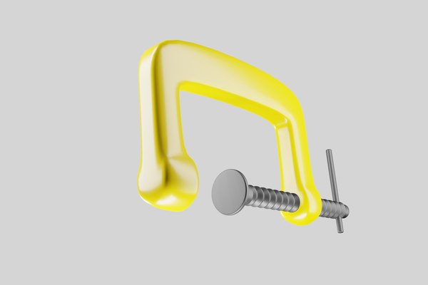 3D Clamp Yellow repair tool - TurboSquid 2010781