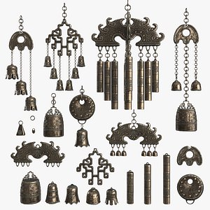 Low Poly Wind Chime 3D Models For Download | TurboSquid