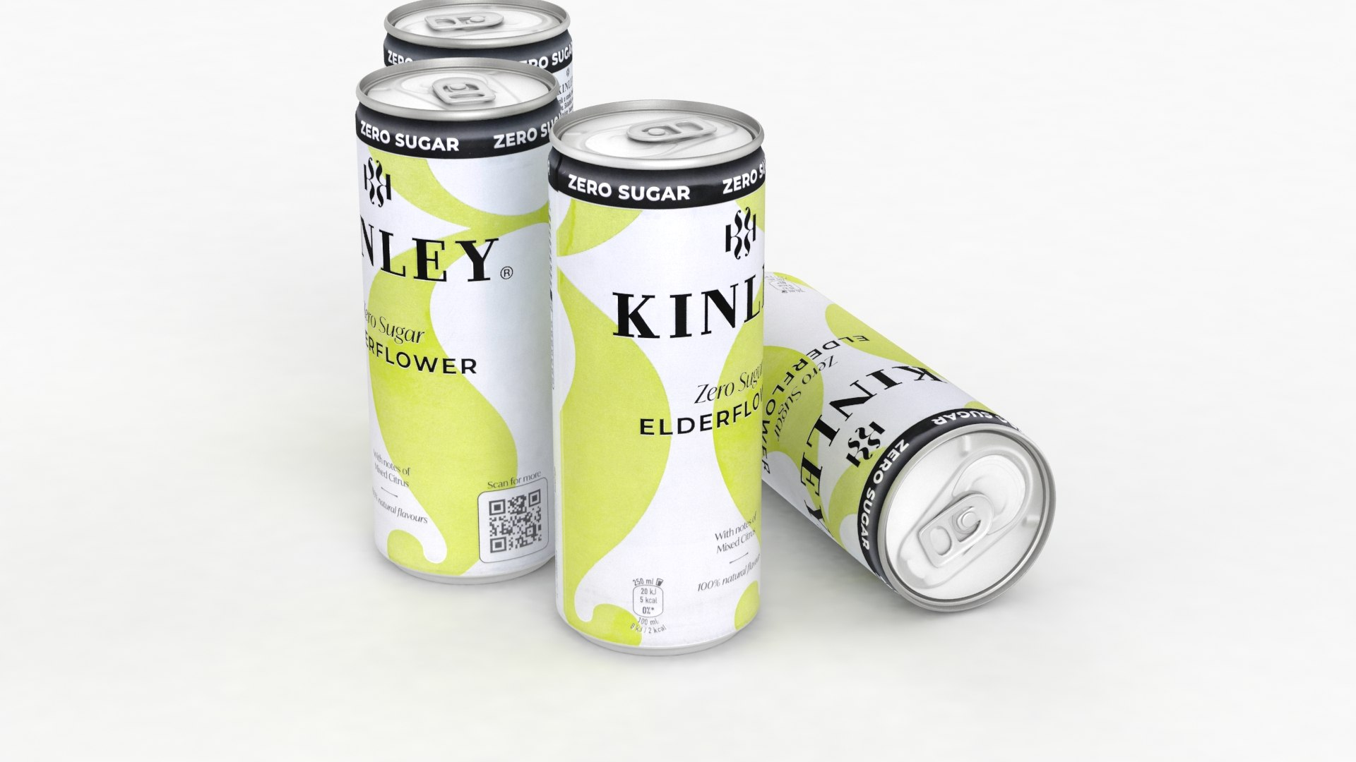 3D Beverage Can Kinley Zero Sugar Elderflower 330ml 2023 - TurboSquid ...