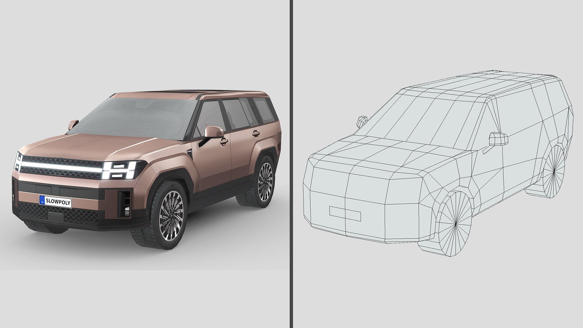 3D Low-Poly Car Pack 001 - SUV Model - TurboSquid 2156244