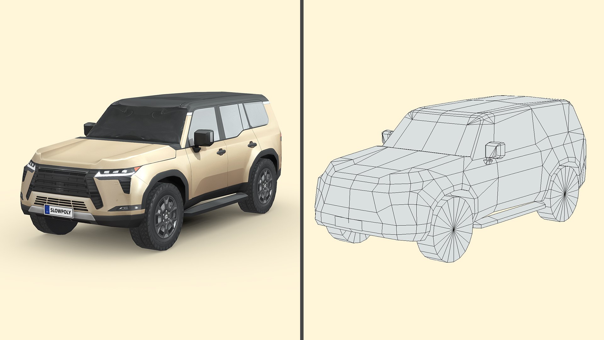 3D Low-Poly Car Pack 001 - SUV Model - TurboSquid 2156244