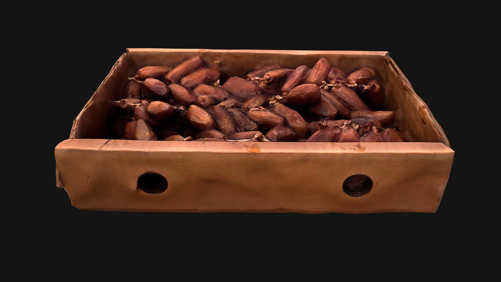 3D Dates Box Dried Fruits - TurboSquid 2208871