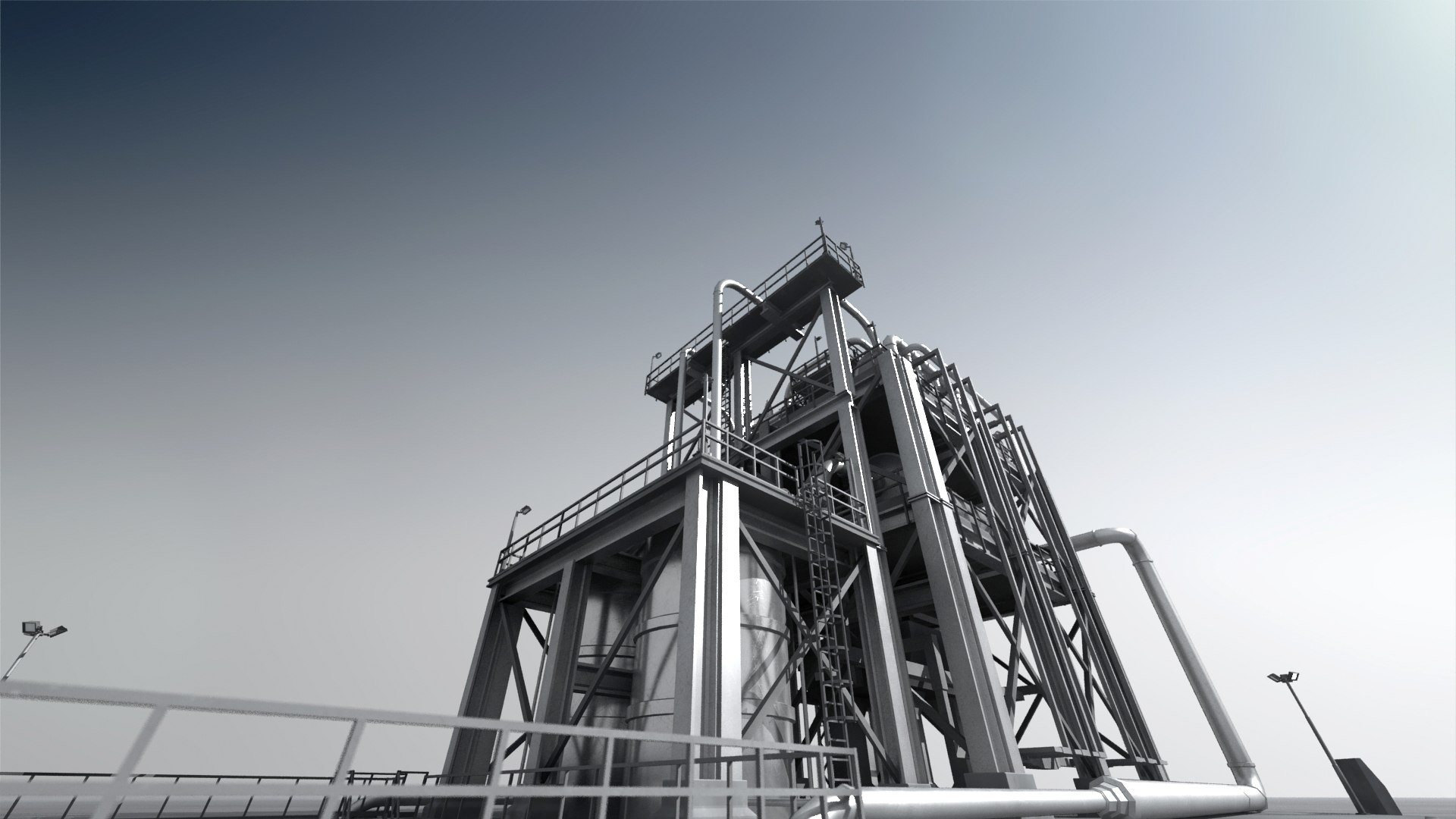 3D Metal Refinery Part 05 Model - TurboSquid 2049589