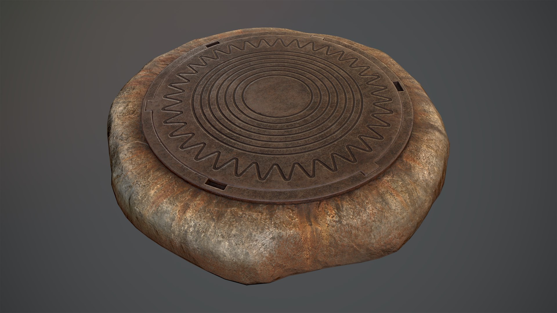 3D Sewer Hatch - TurboSquid 1322792