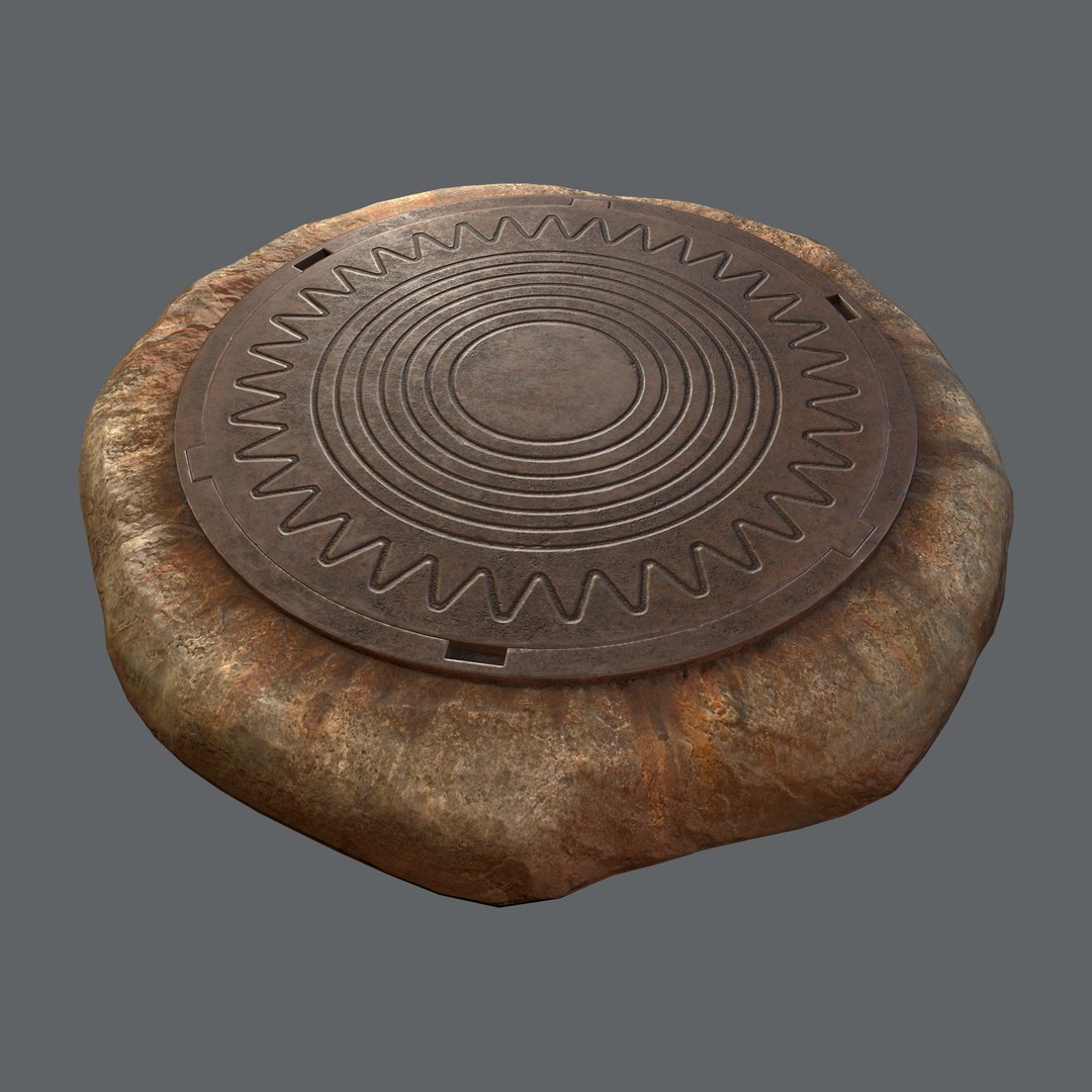 3D Sewer Hatch - TurboSquid 1322792