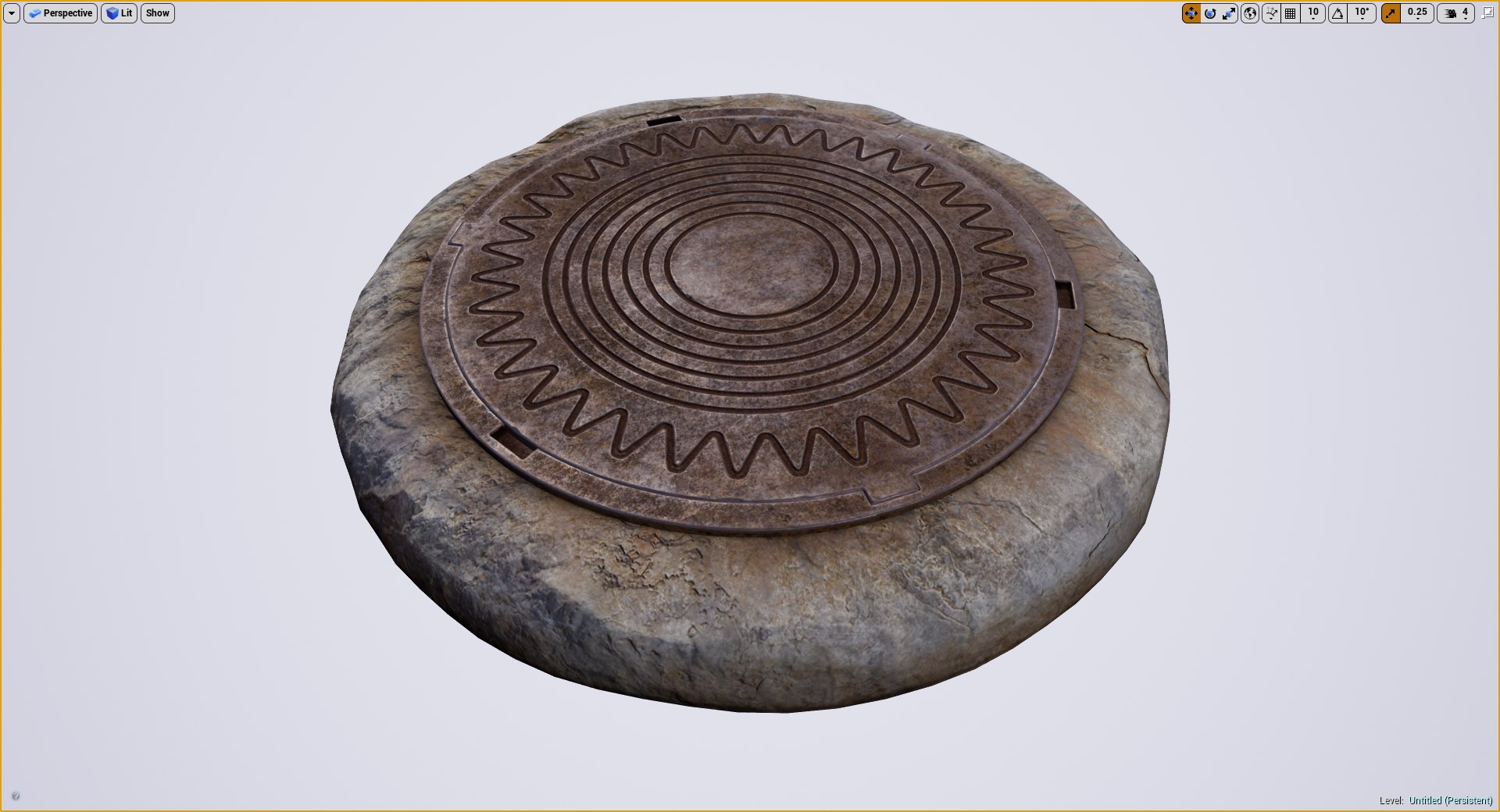 3D Sewer Hatch - TurboSquid 1322792