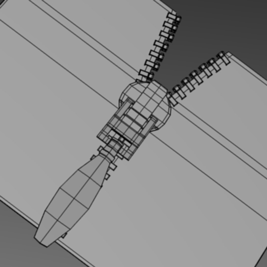 3d Zipper Model