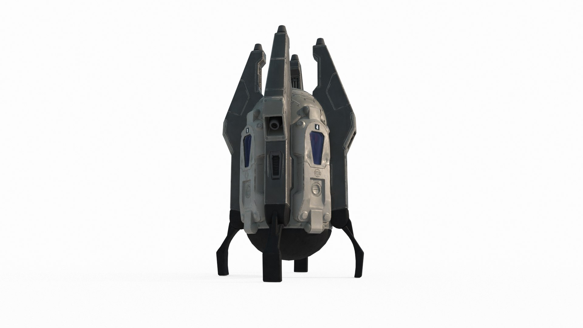 3D Future Science Fiction Rescue Capsule - TurboSquid 2337877