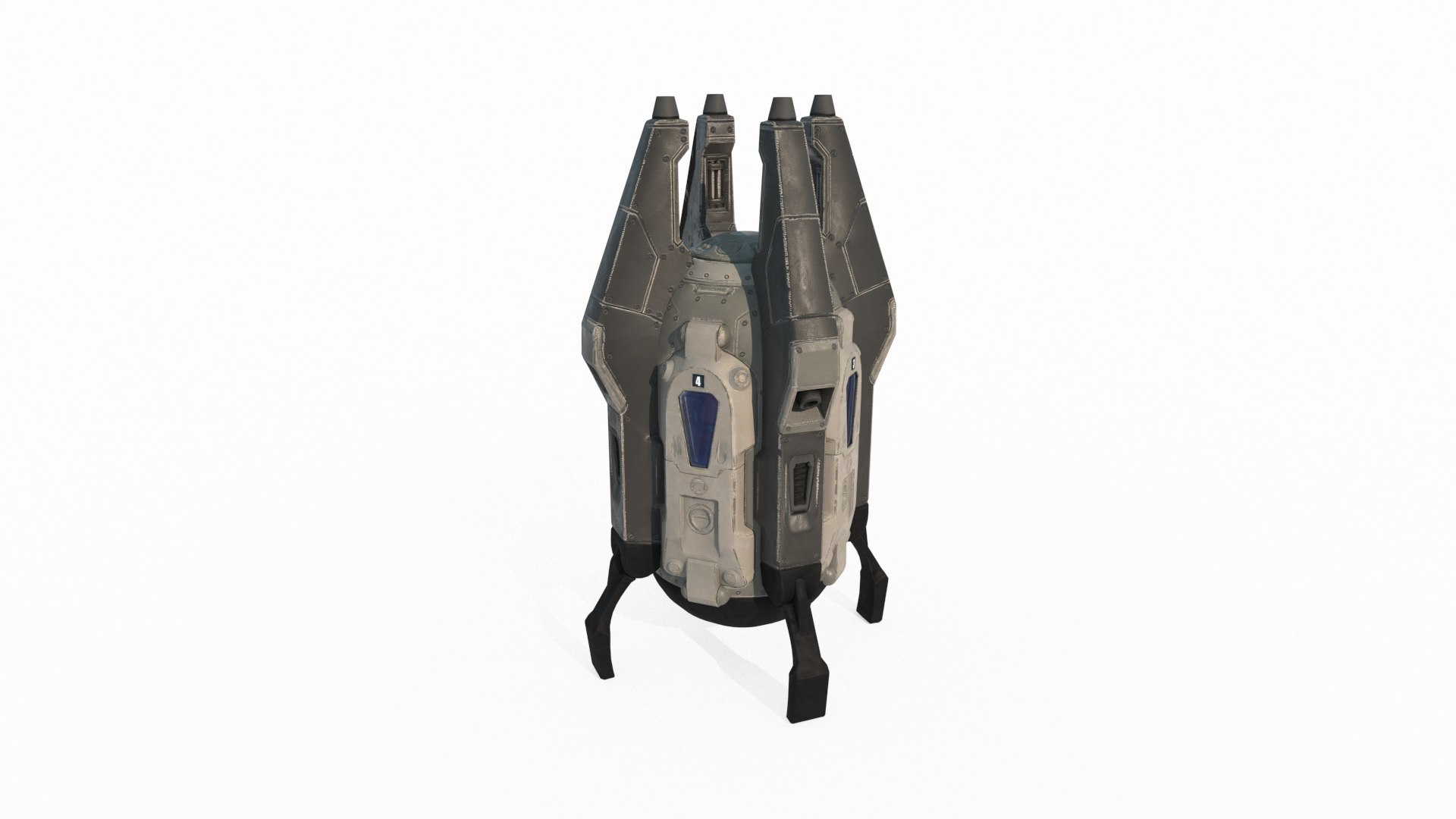 3D Future Science Fiction Rescue Capsule - TurboSquid 2337877