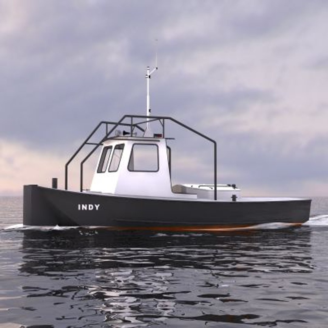 Push Tug Boat Harbour 3d Model