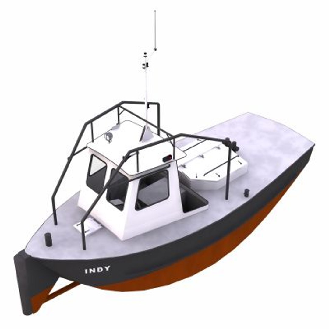Push Tug Boat Harbour 3d Model