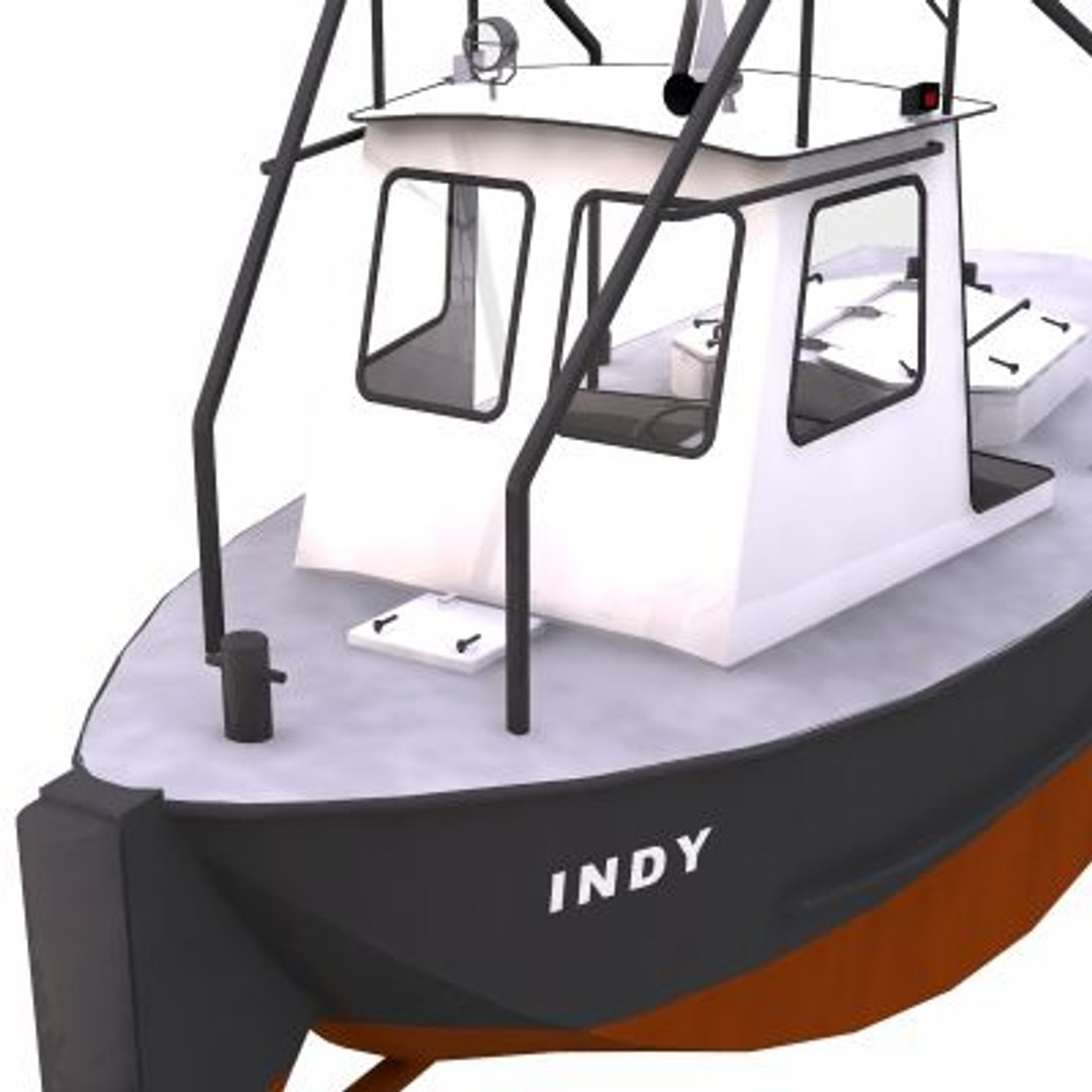 Push Tug Boat Harbour 3d Model