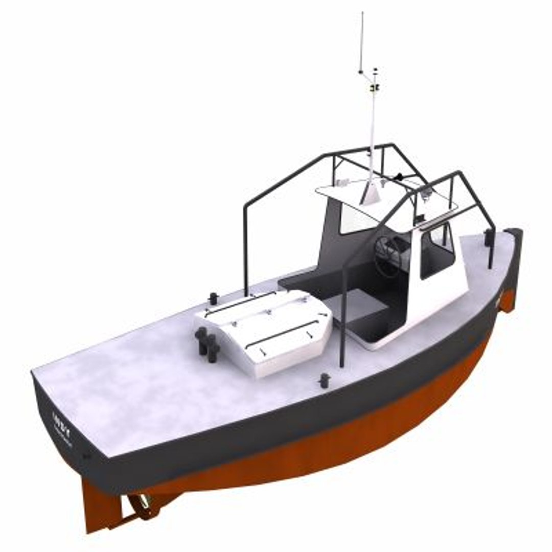 Push Tug Boat Harbour 3d Model