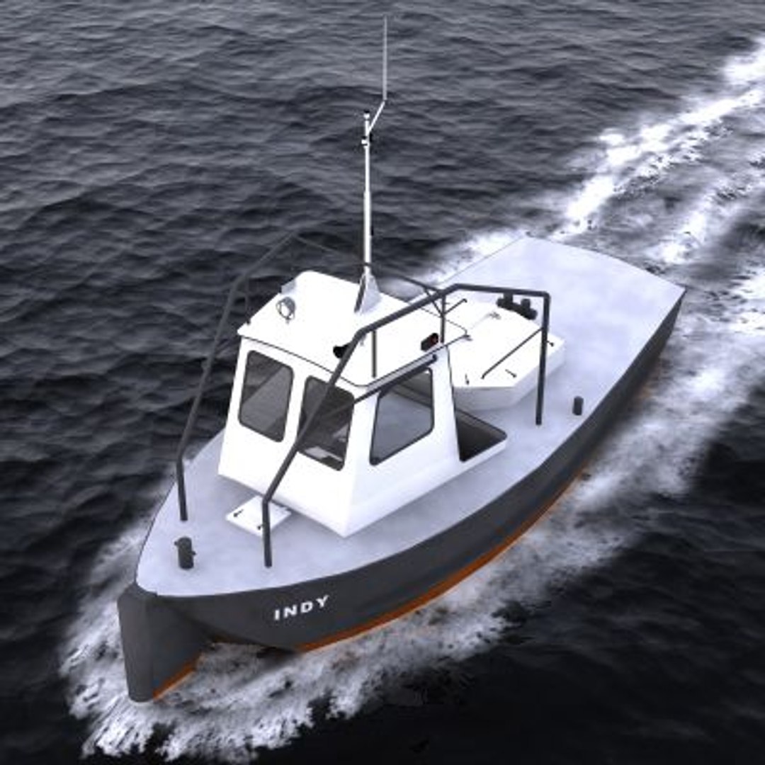 Push Tug Boat Harbour 3d Model