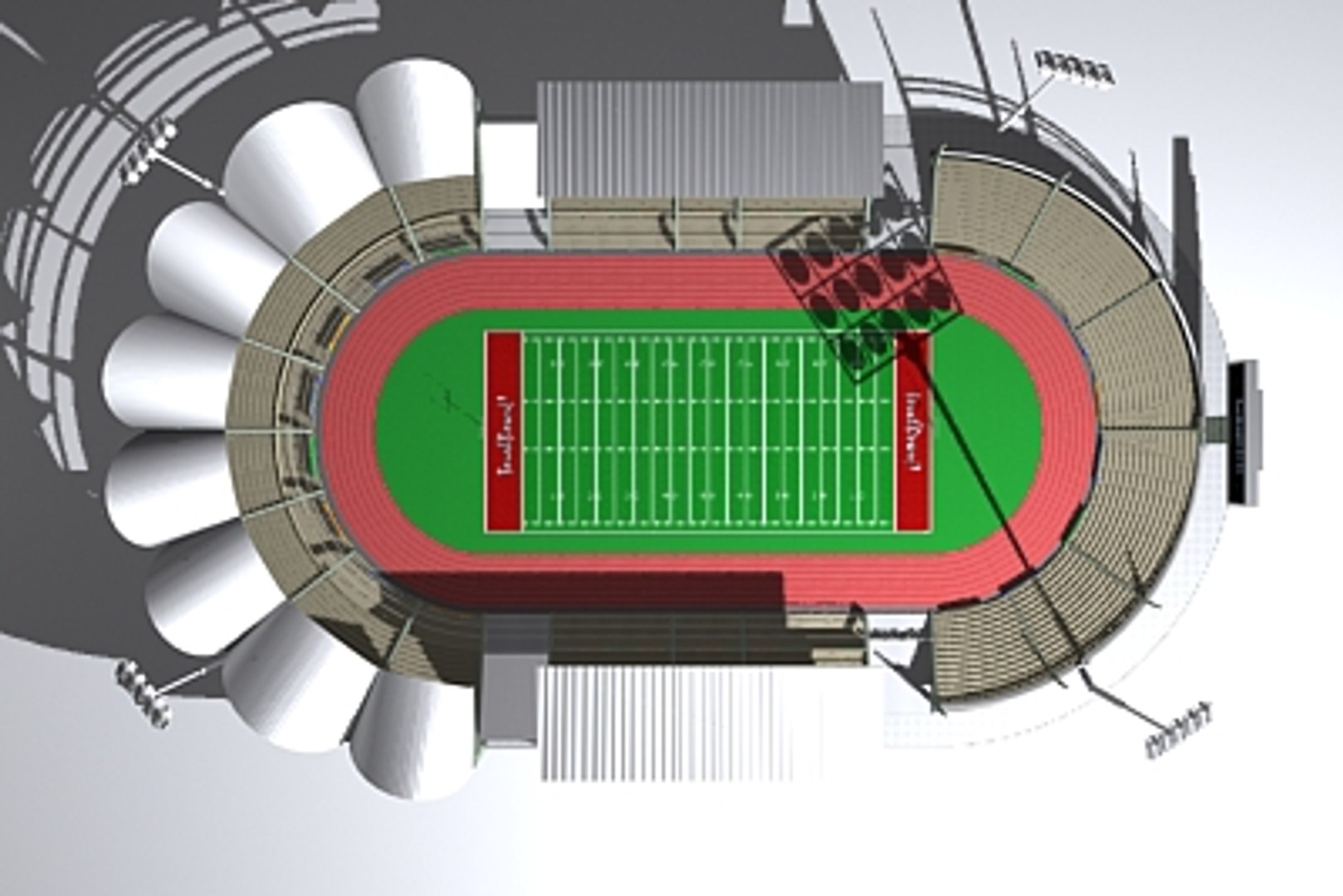 Football Stadium 3d Max