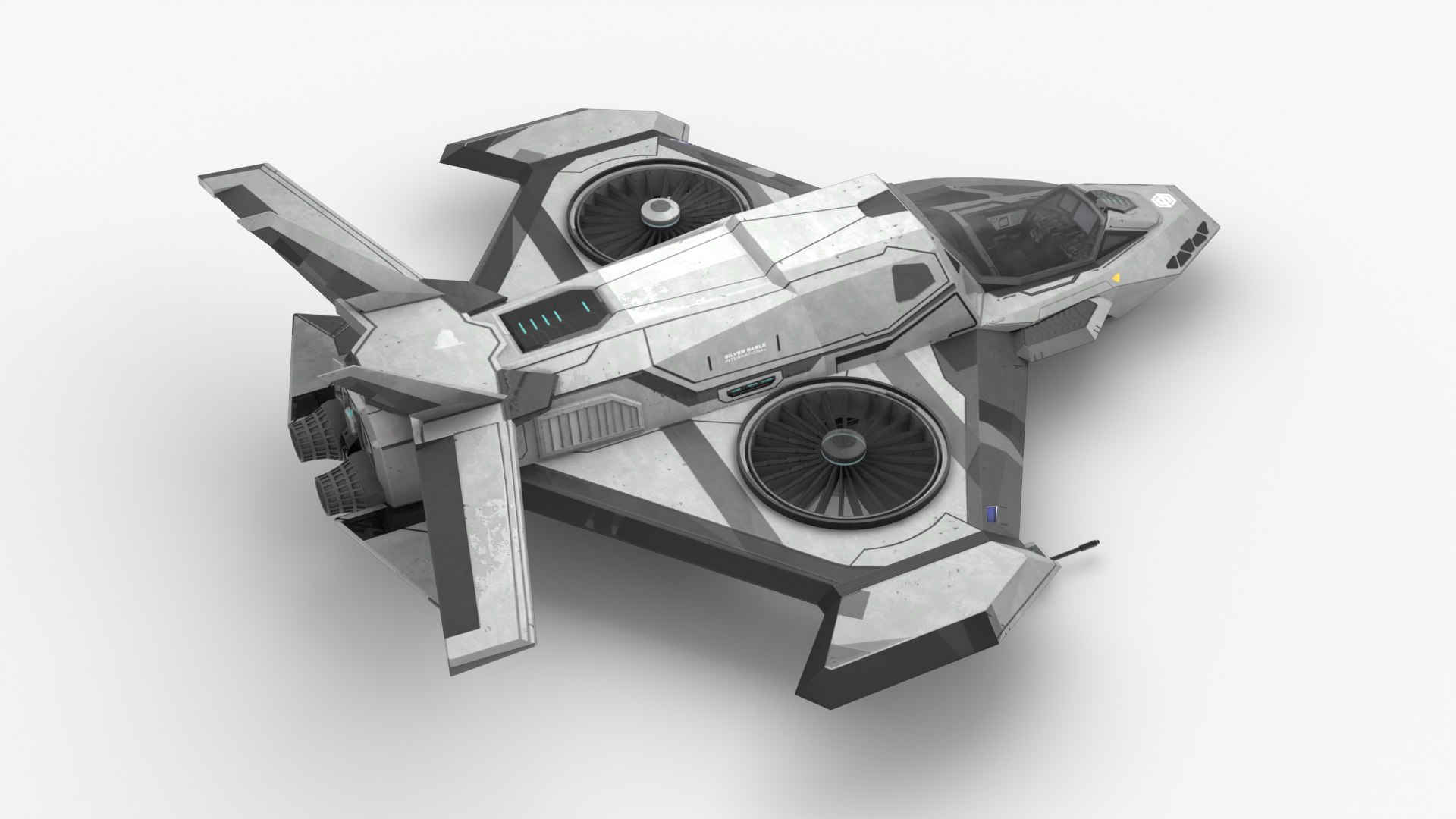 Sci-Fi Aircraft 3D Model - TurboSquid 2229334