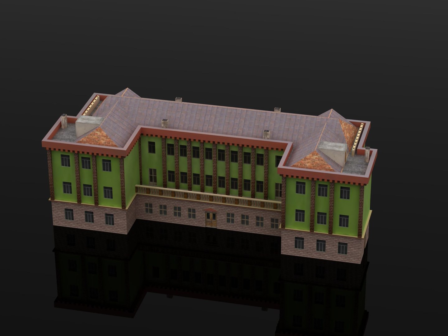 3D Model Armenian Educational Buildings - TurboSquid 2199271