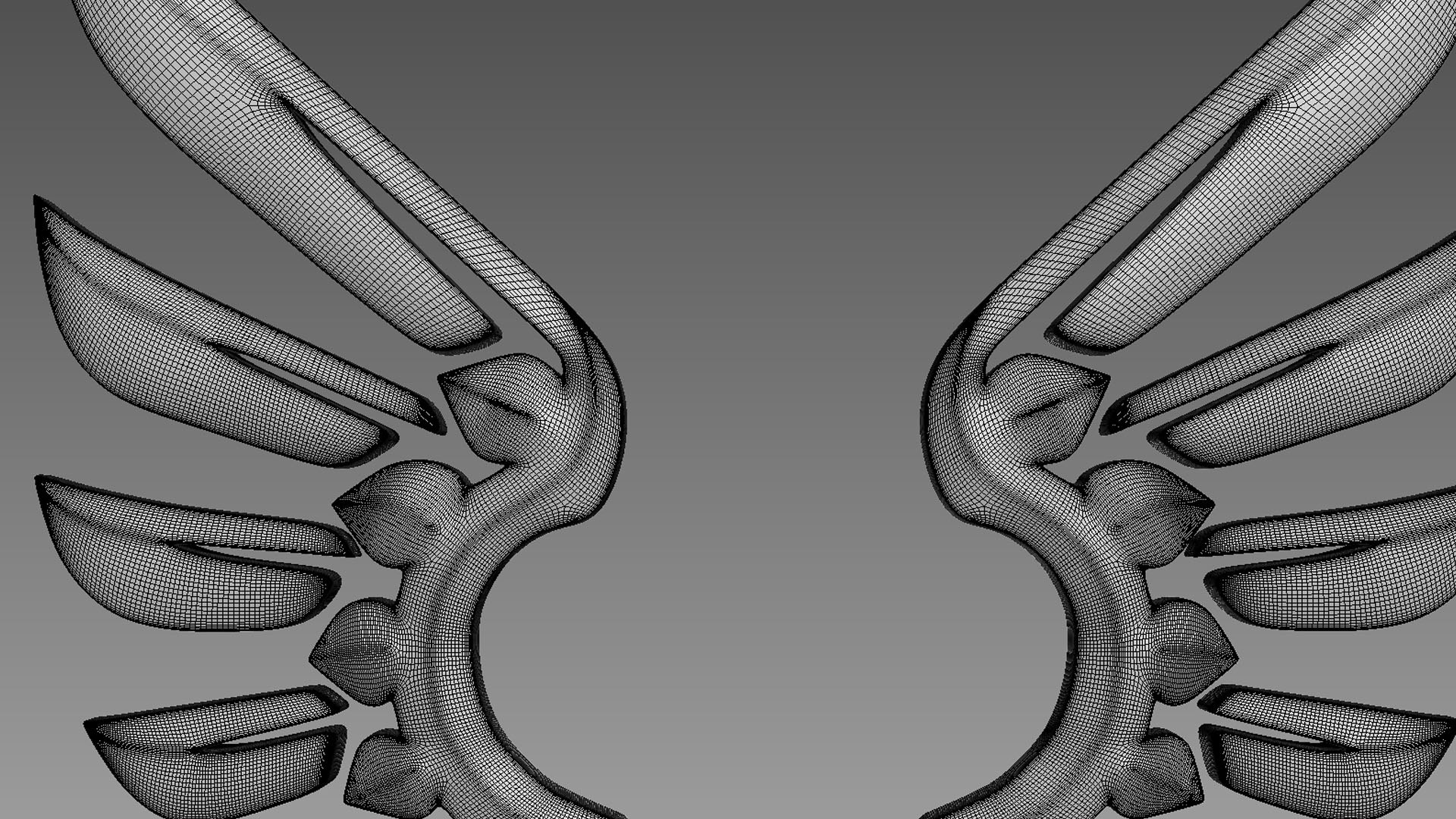 3D Wings Stylized Logo - TurboSquid 2139407