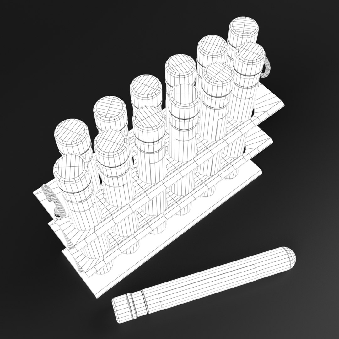 3D Test Tubes - TurboSquid 1534434