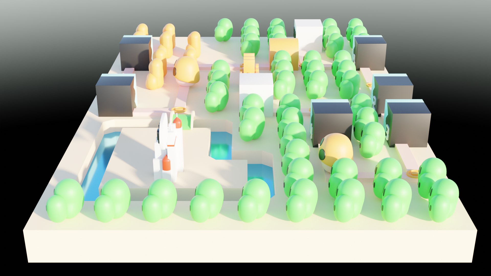 Super Mario Bros 3 Map Word 1 3D Model - TurboSquid 2036747