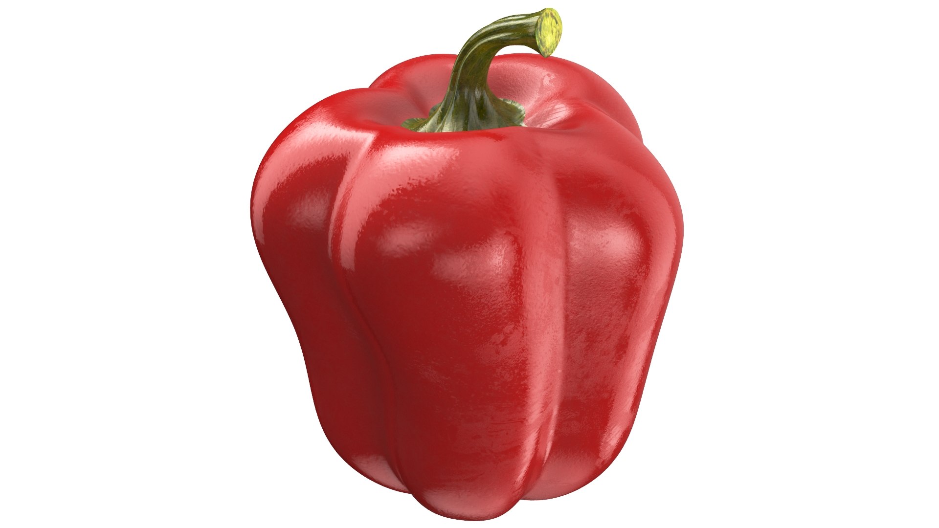 Detailed Red Pepper 3D Model - TurboSquid 2027206
