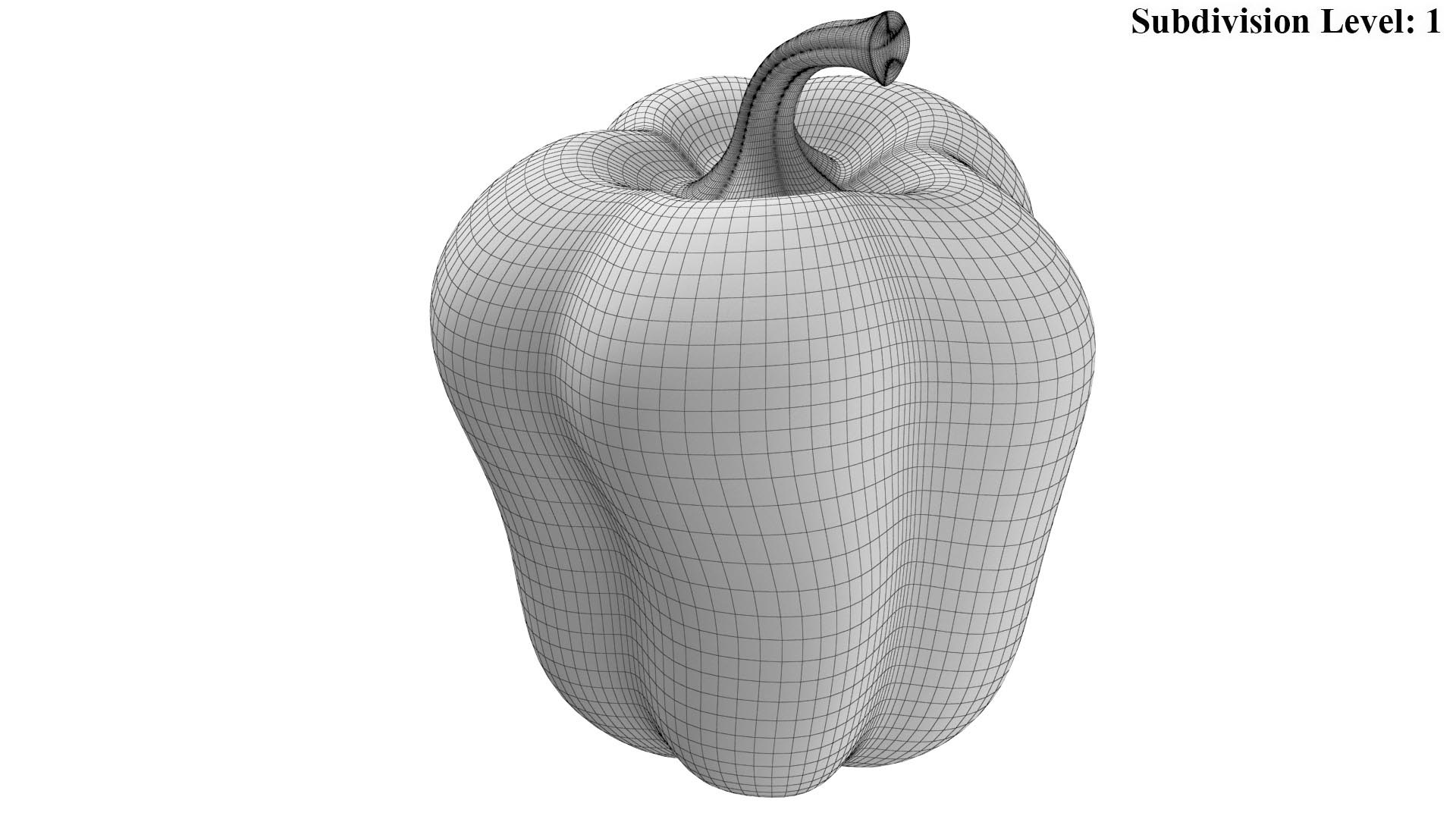 Detailed Red Pepper 3D Model - TurboSquid 2027206