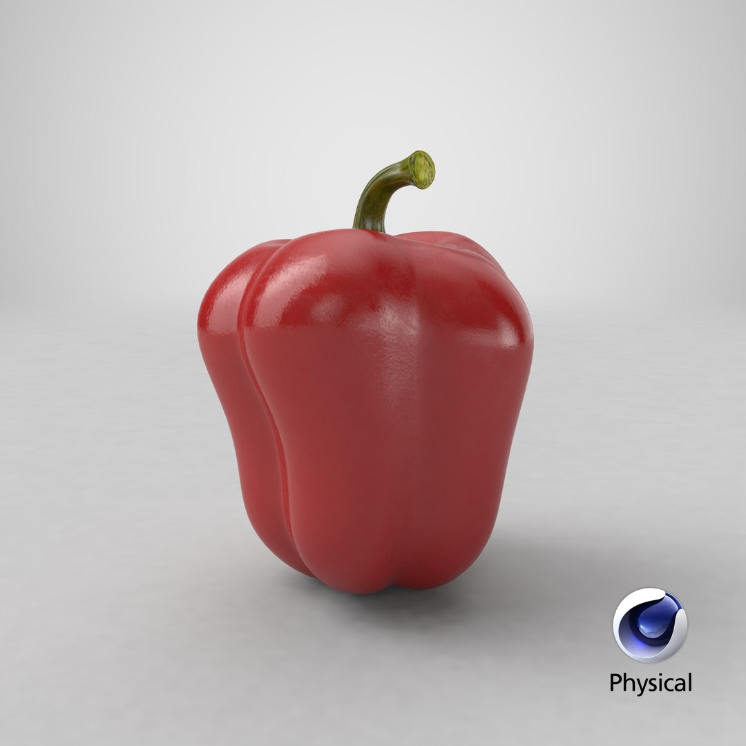 Detailed Red Pepper 3D Model - TurboSquid 2027206