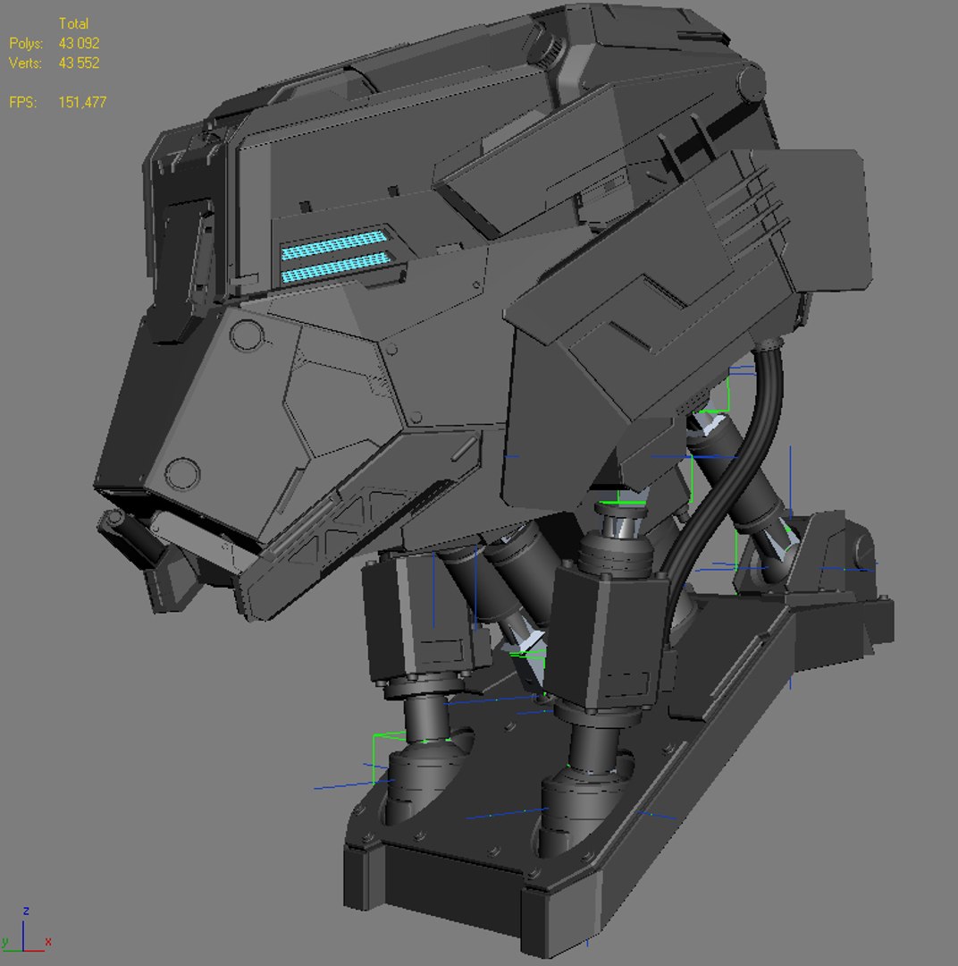 Robot Head 3d Model