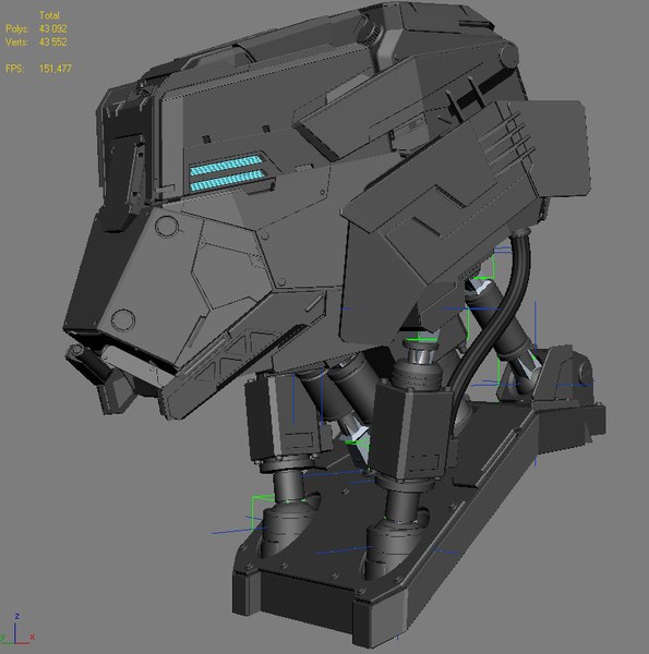 robot head 3d model