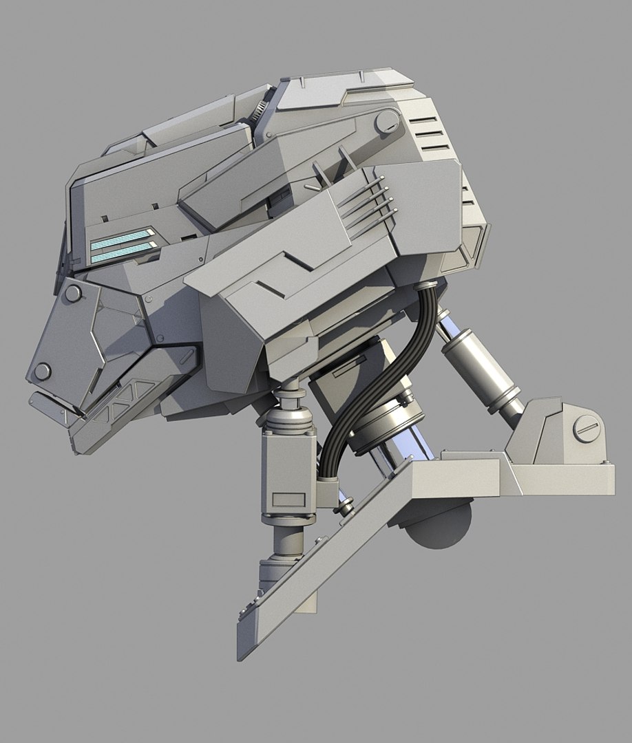 Robot Head 3d Model