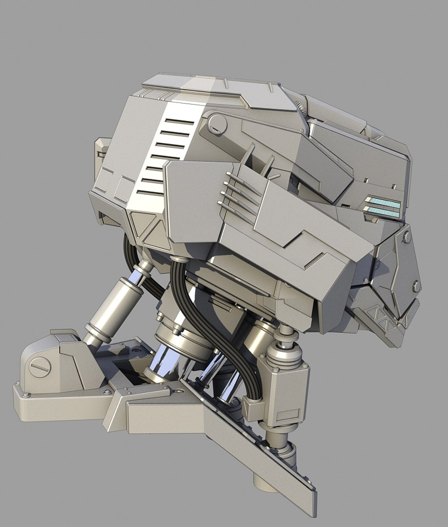 Robot Head 3d Model