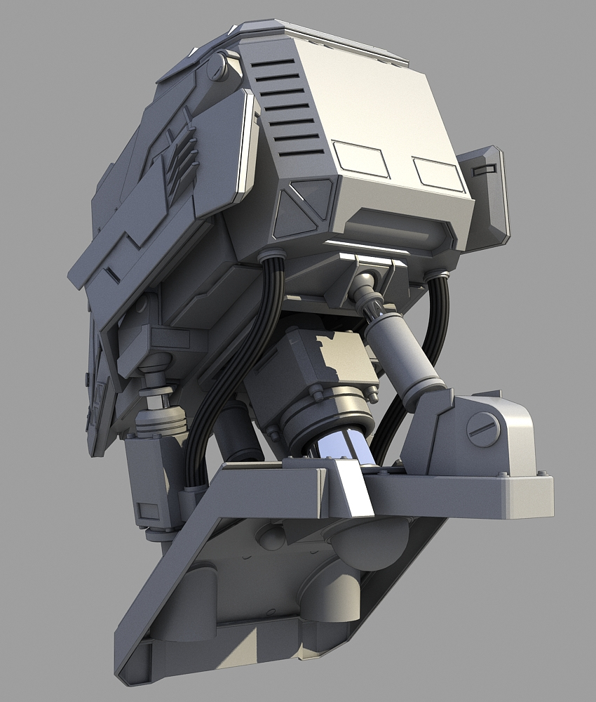 robot head 3d model