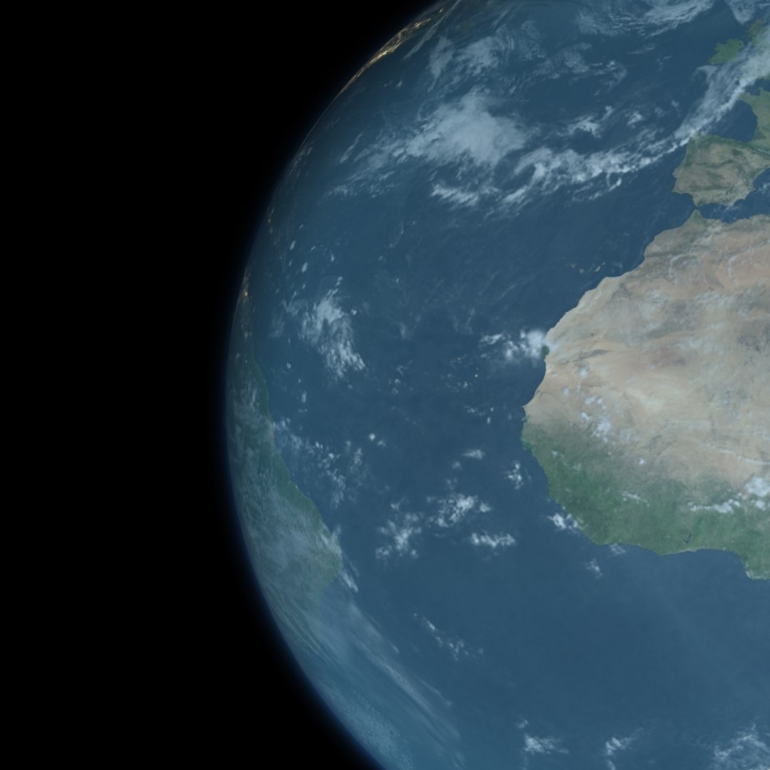 Realistic Earth 3d Model