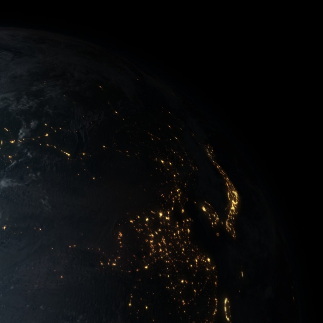 Realistic Earth 3d Model