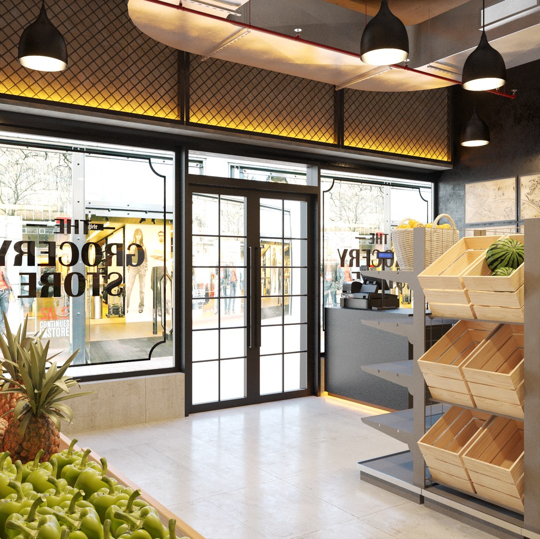 Market Grocery Store 3D - TurboSquid 1994381