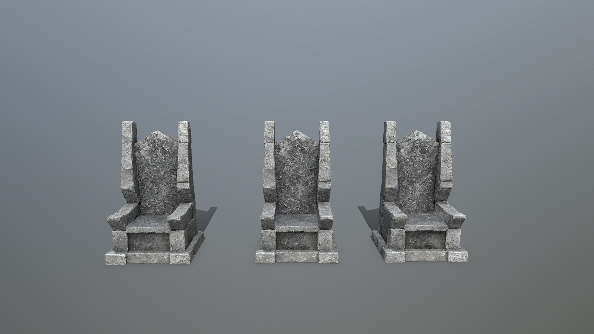 3D Stone Throne Model - TurboSquid 2273354