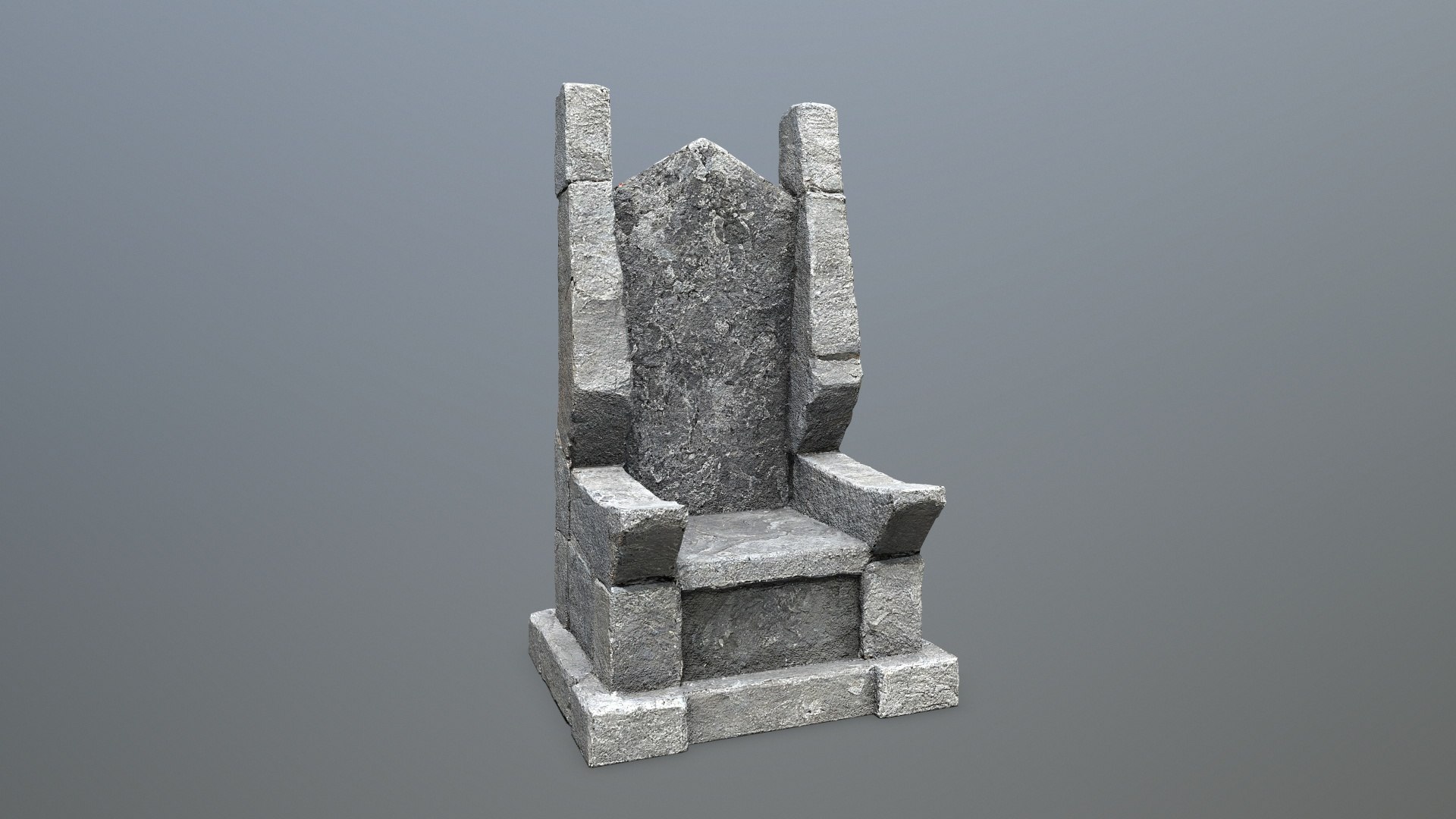 3D Stone Throne Model - TurboSquid 2273354